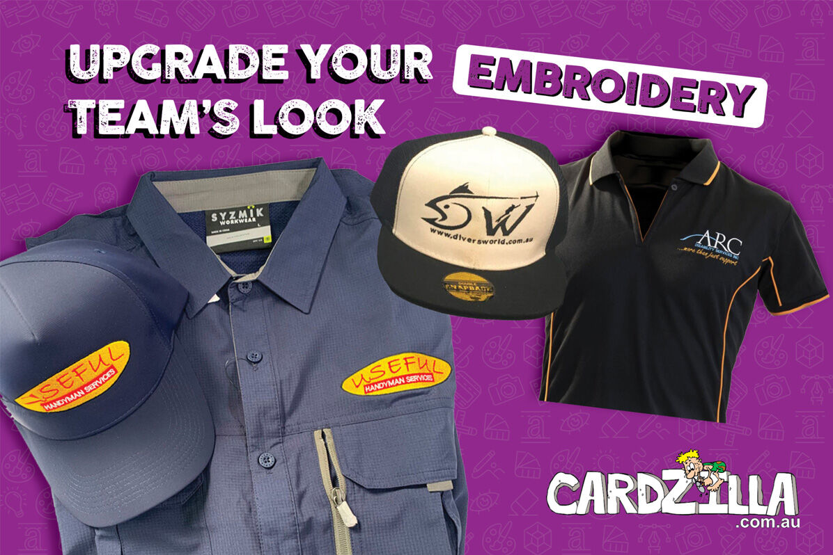 Welcome to Cardzilla • FNQ's Print & Embroidery Specialists